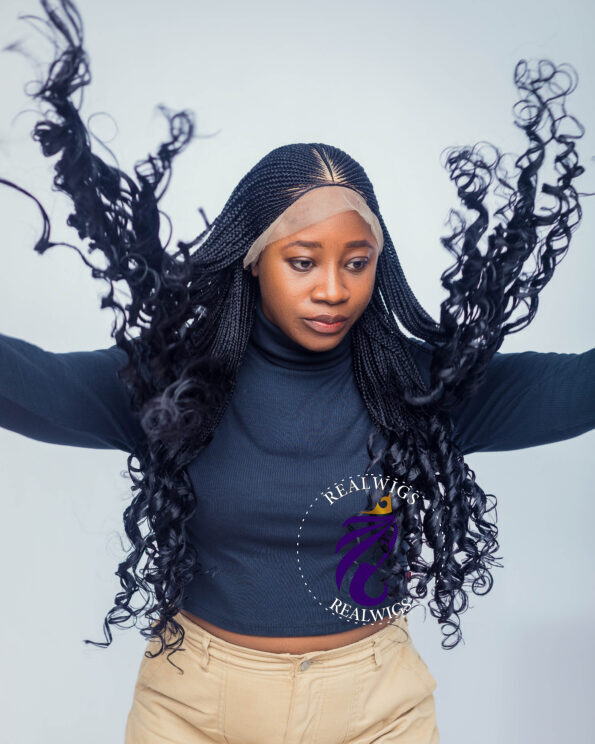 Buy Quality Jethro-Braided Cornrow With Curly Tips from RealWigs