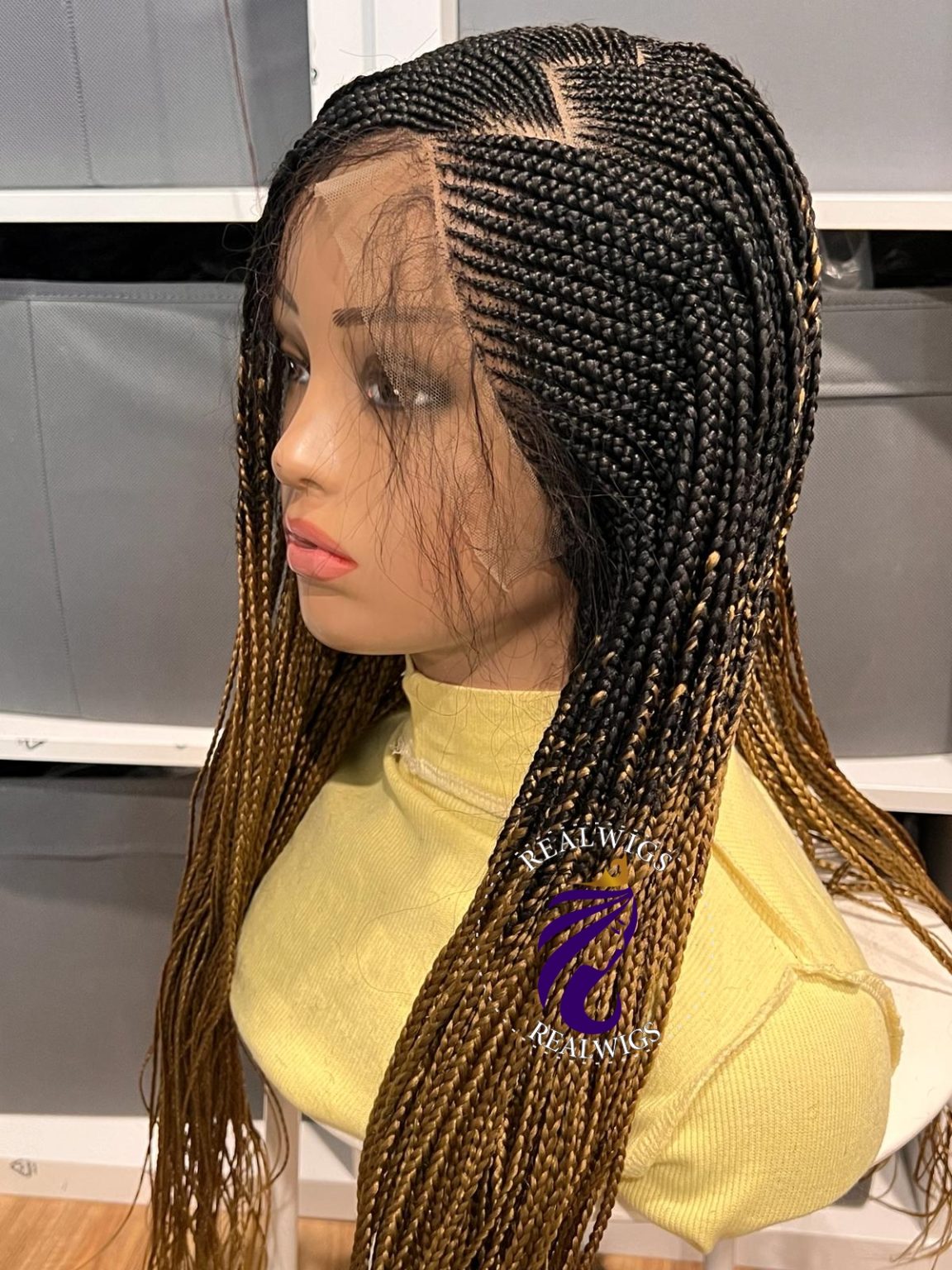 Buy Quality Ria - Zigzag Side Half Cornrow Wig from RealWigs
